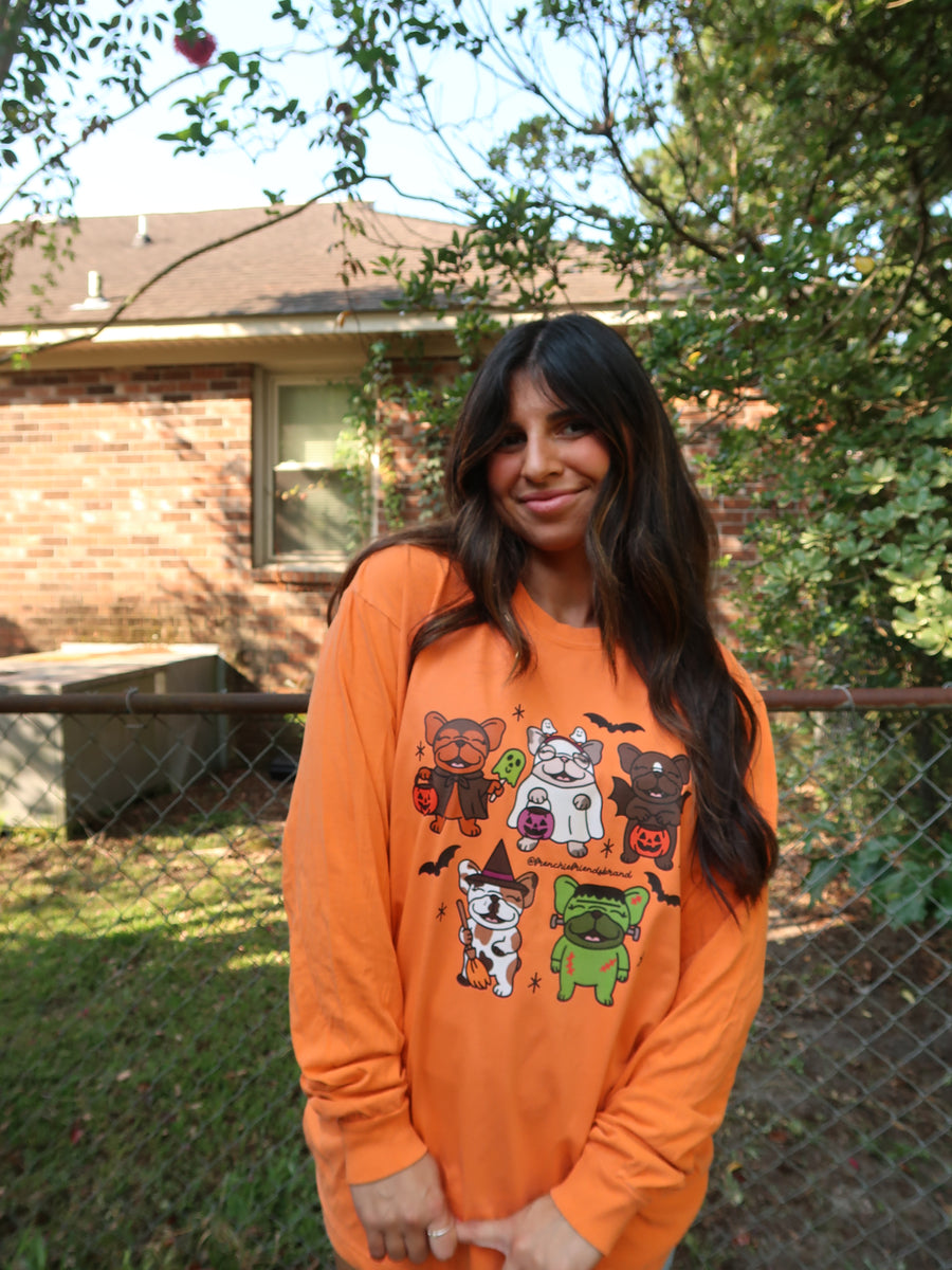 Trick Or Treat Frenchies Long Sleeve – Frenchie Friends LLC