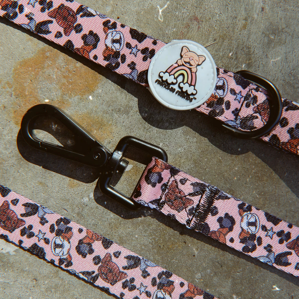 Neutral Leopard Comfort Leash – Frenchie Friends LLC