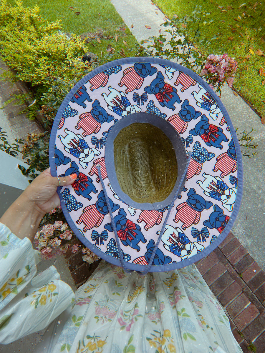 Frenchies & Freedom Straw Hat – Frenchie Friends LLC