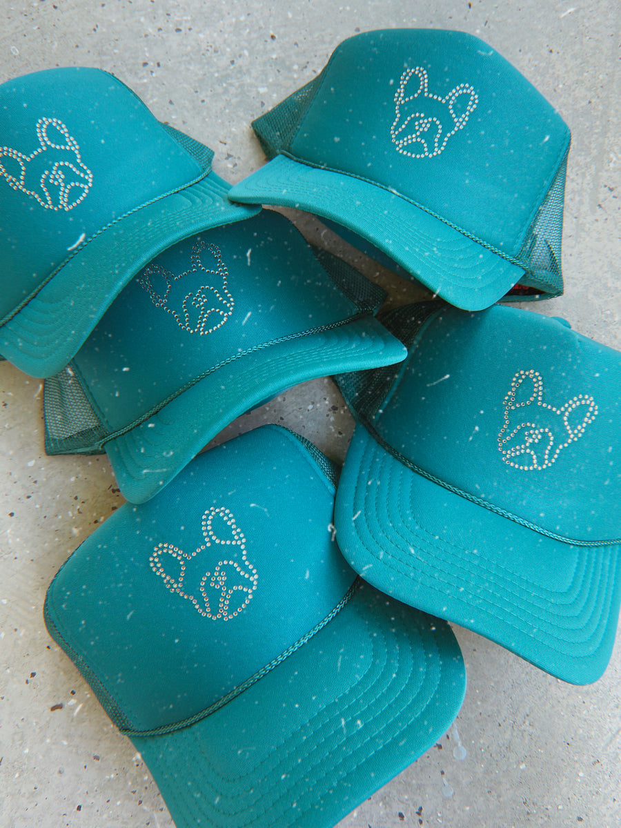 Rhinestone Frenchie Head Outline Mesh Trucker Hat – Frenchie Friends LLC