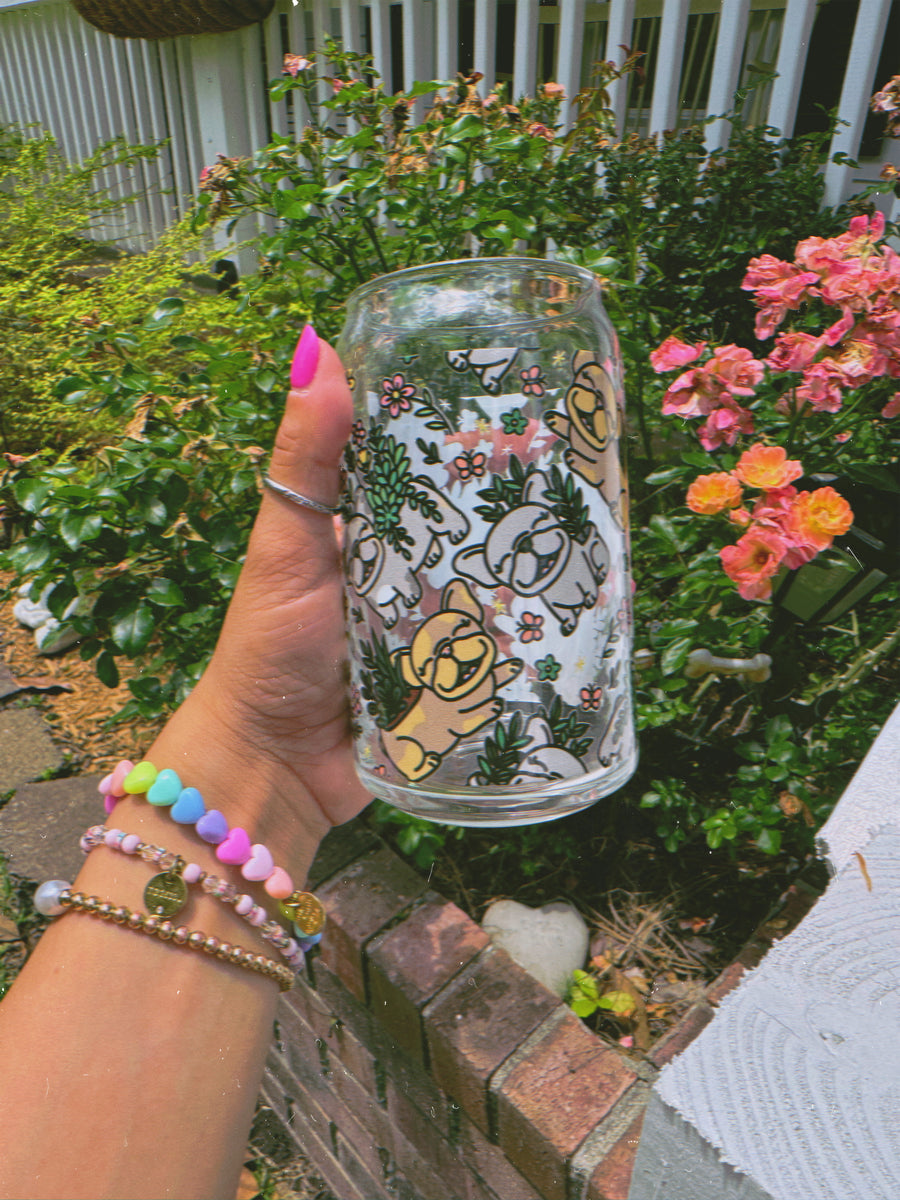 Frenchie Planters 16 Oz Glass Can – Frenchie Friends LLC