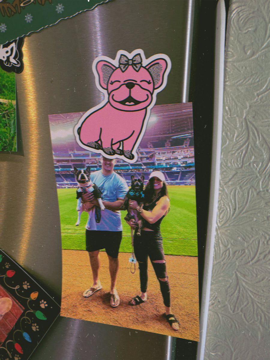Pink Frenchie Magnet – Frenchie Friends LLC