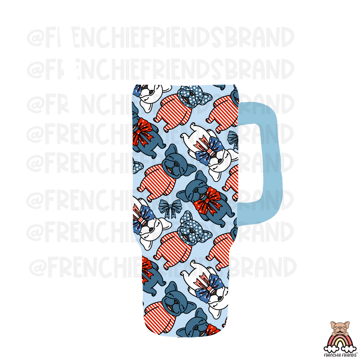 Frenchies & Freedom Tumbler (Select Your Design) – Frenchie Friends LLC